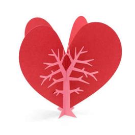 3d heart tree