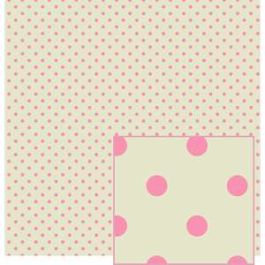 pink and cream polka dot pattern