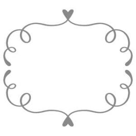 loopy scallop heart frame