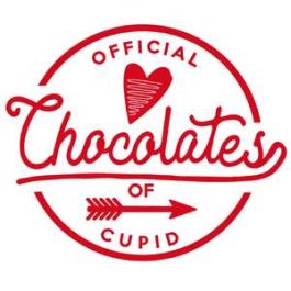 official cupid chocolate label & tag