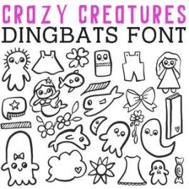 cg crazy creatures dingbats