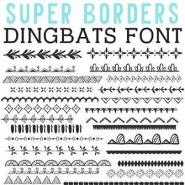 cg super borders dingbats|312790