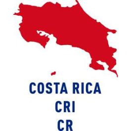 costa rica country outline