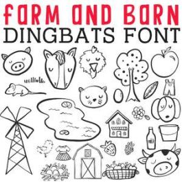 cg farm and barn dingbats