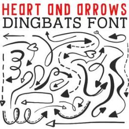 cg heart and arrows dingbats