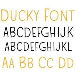 ducky font