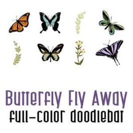 butterfly fly away color-bat