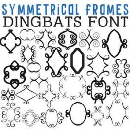 cg symmetrical frames dingbats
