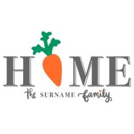 home carrot porch sign