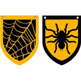 spider & web banner flags