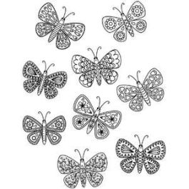 butterfly coloring stickers