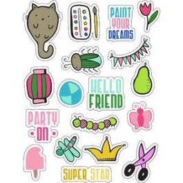 ml hello friend stickers