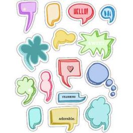 ml wordy bubbles stickers|319812