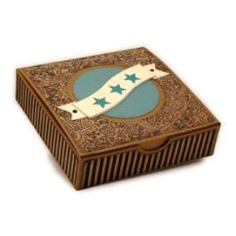 square 3d box for grad cap easel card