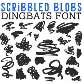cg scribbled blobs dingbats
