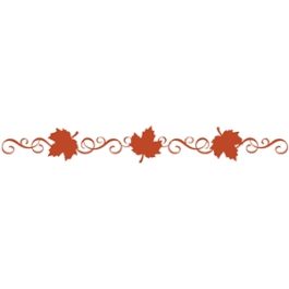 maple leaf curlicue border