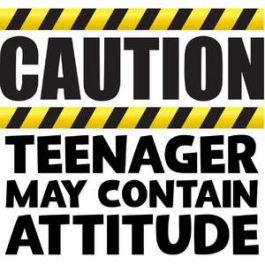 caution teenager may contain attitude