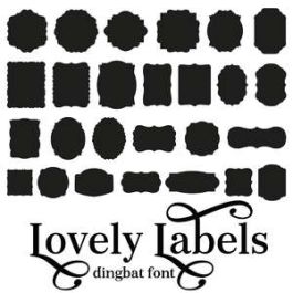 lovely labels font