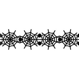 halloween spider web border