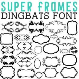 cg super frames dingbats