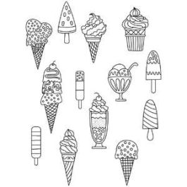 ice cream and popsicle coloring stickers