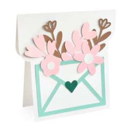 envelope card with flowers