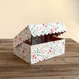 scallop box flip top lid