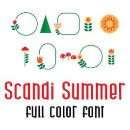 scandi summer full color font|326281