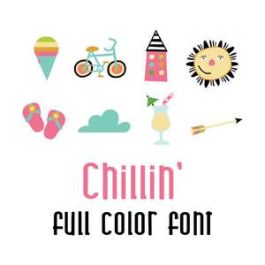 DB chillin' full color font