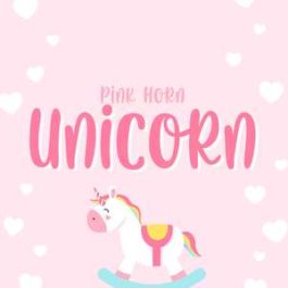 pink horn unicorn