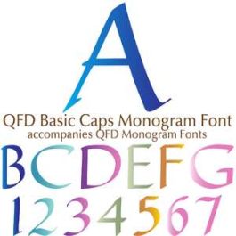 qfd basic caps monogram font|327414