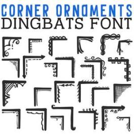 cg corner ornaments dingbats