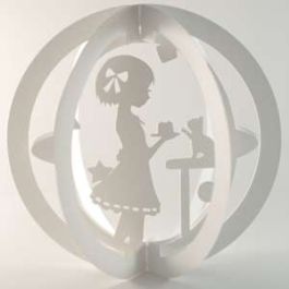 layered pop up sphere happy birthday