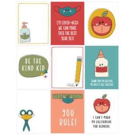 back to school mask notecards