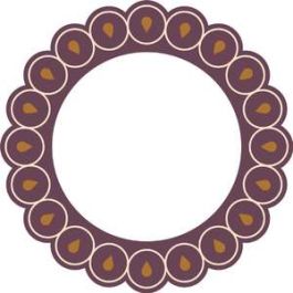 fancy circle frame