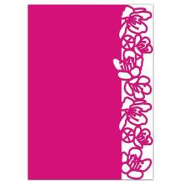 bramble flower lace edged card|328984