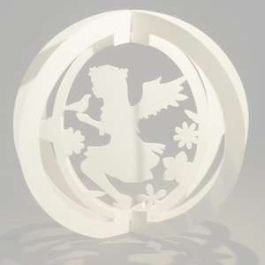 one layered pop up sphere angel