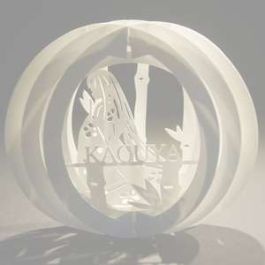 three layered pop up sphere kaguya