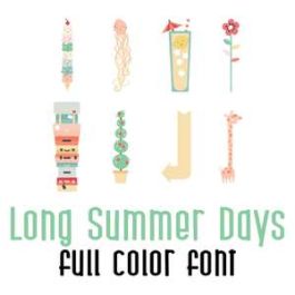 long summer days full color font