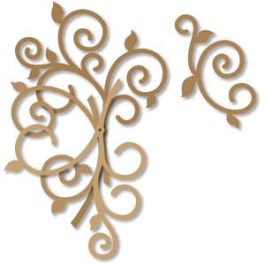 vine swirls four set