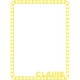 claire frame yellow