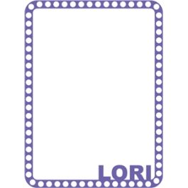 lori frame purple
