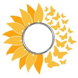 butterflies sunflower wire frame