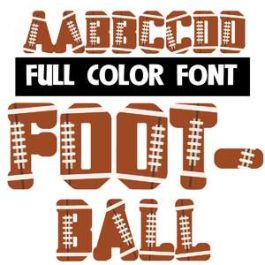 football color font