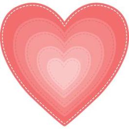 stitched nesting heart