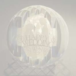 four layered pop up sphere wedding pro