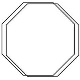 octagon wire frame|330974