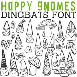 cg happy gnomes dingbats