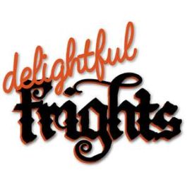 delightful frights word art