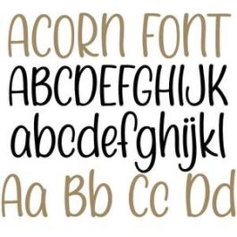 acorn font